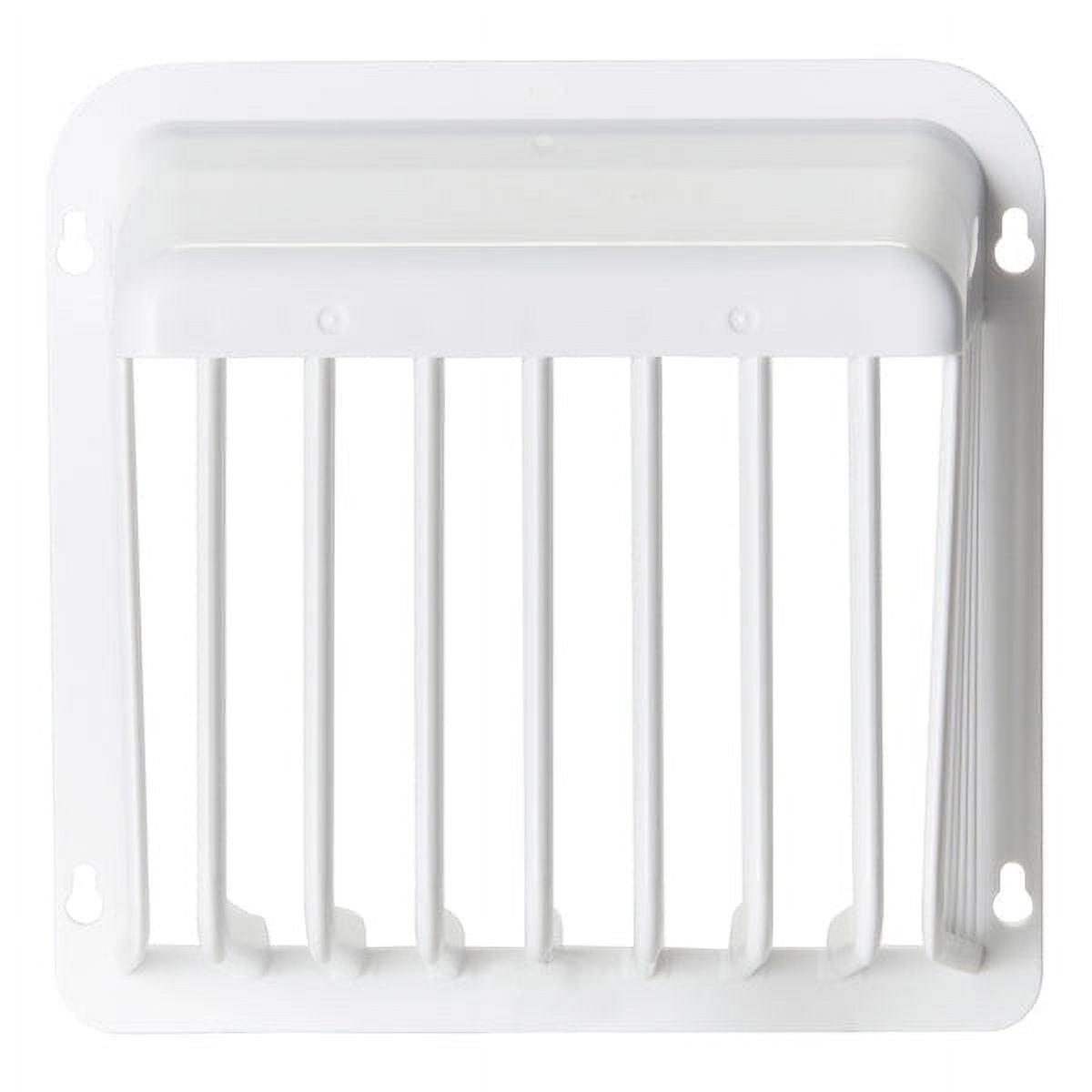 HY-Guard Exclusion DEV-6P-W 6-In. Plastic Code-Compliant White Dryer ...