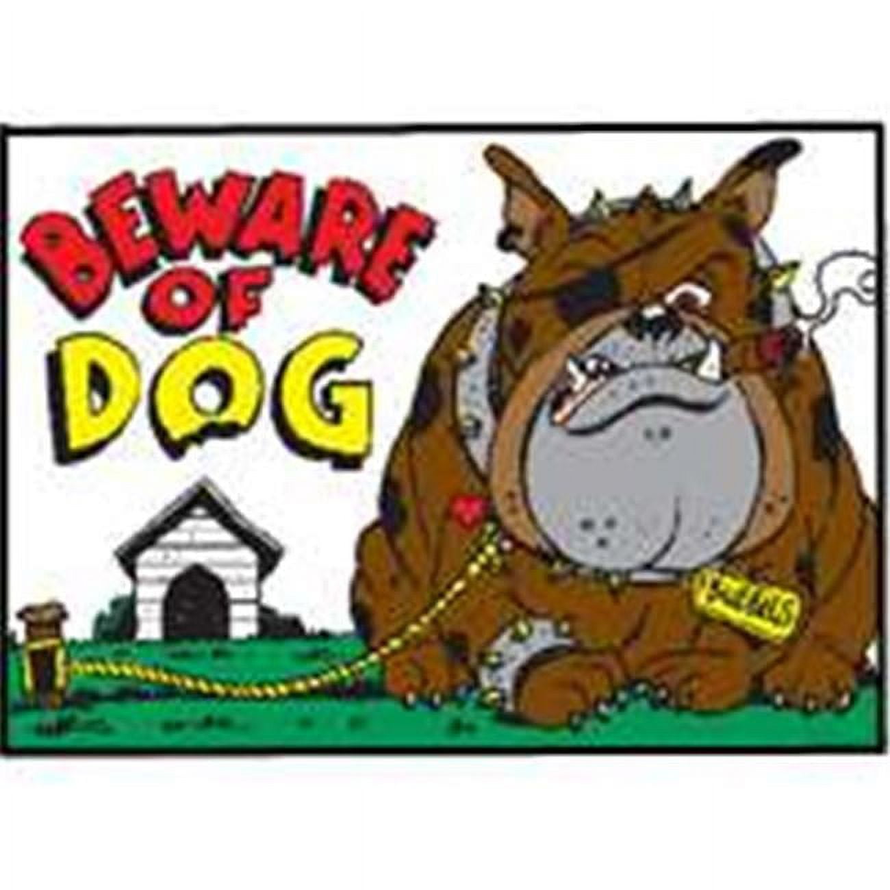 HY-KO 20542 Novelty Sign, BEWARE OF DOG, Red/Yellow Legend - Walmart.com