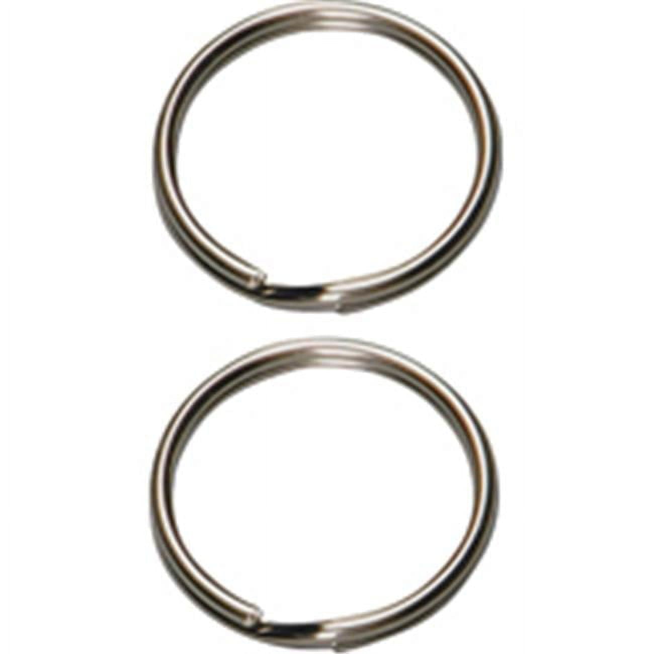 Hy-Ko 2GO Split Key Rings, 1 inch, 2 Count, Nickel-Plated Steel ...