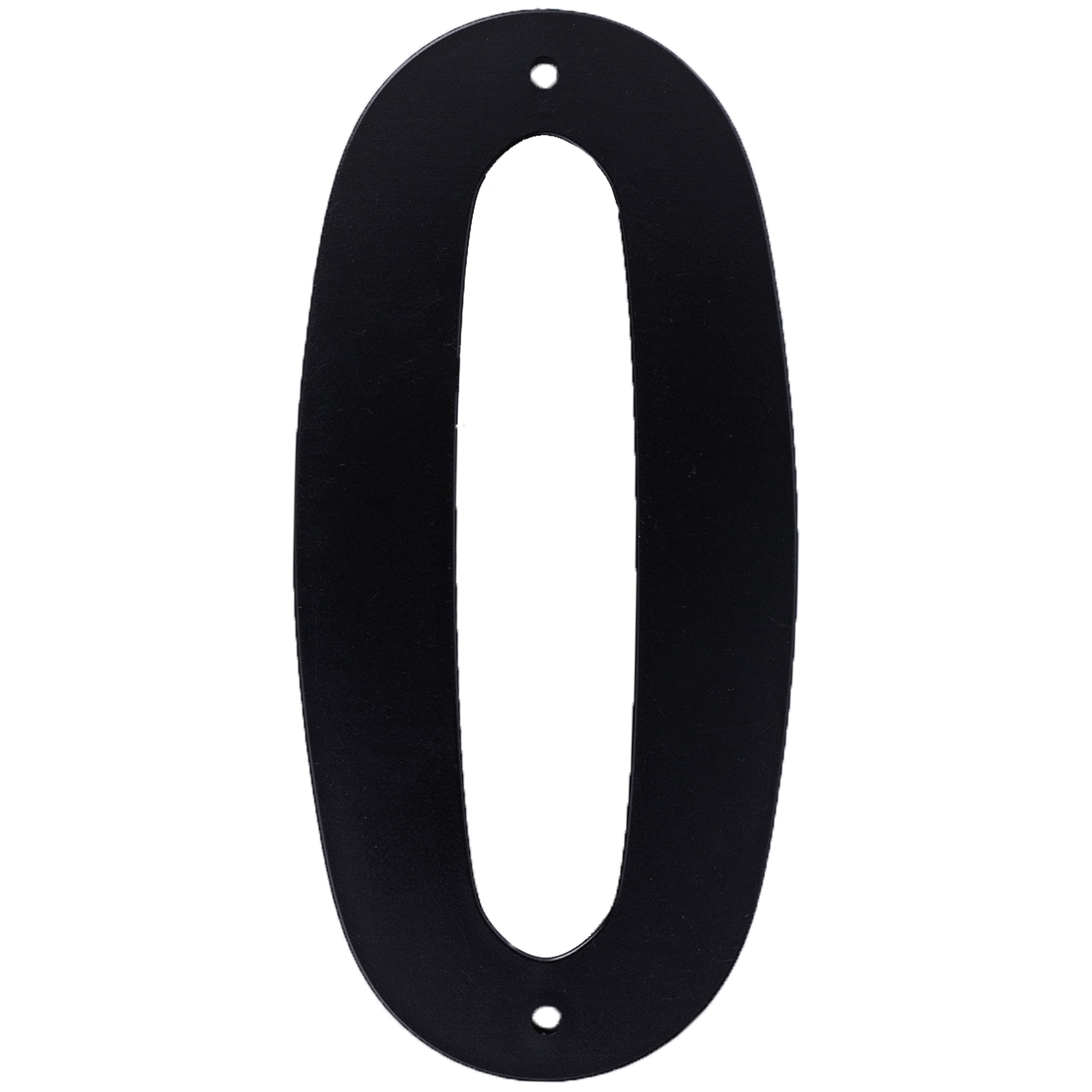 HY-KO 4" Black Plastic Modern Number 0 - Walmart.com