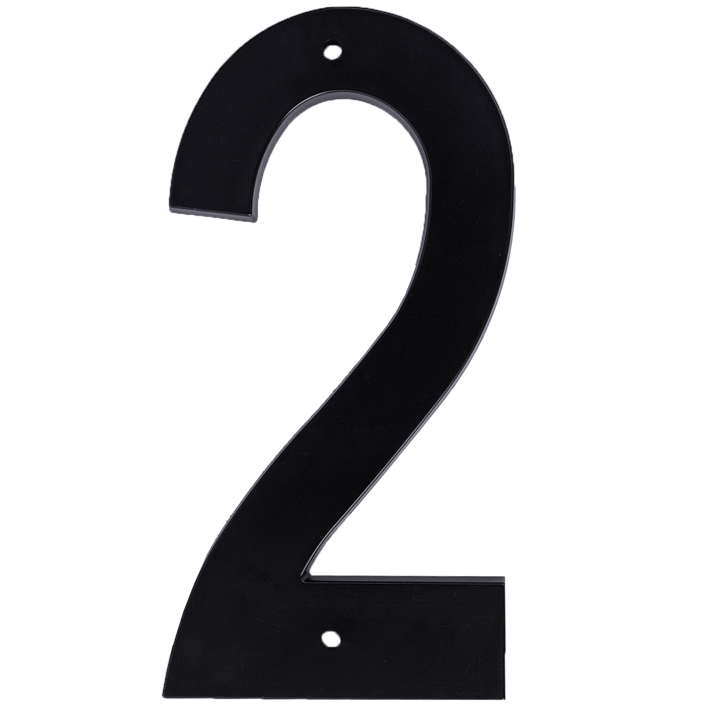 HY-KO 4" Black Plastic Modern Number 2 - Walmart.com