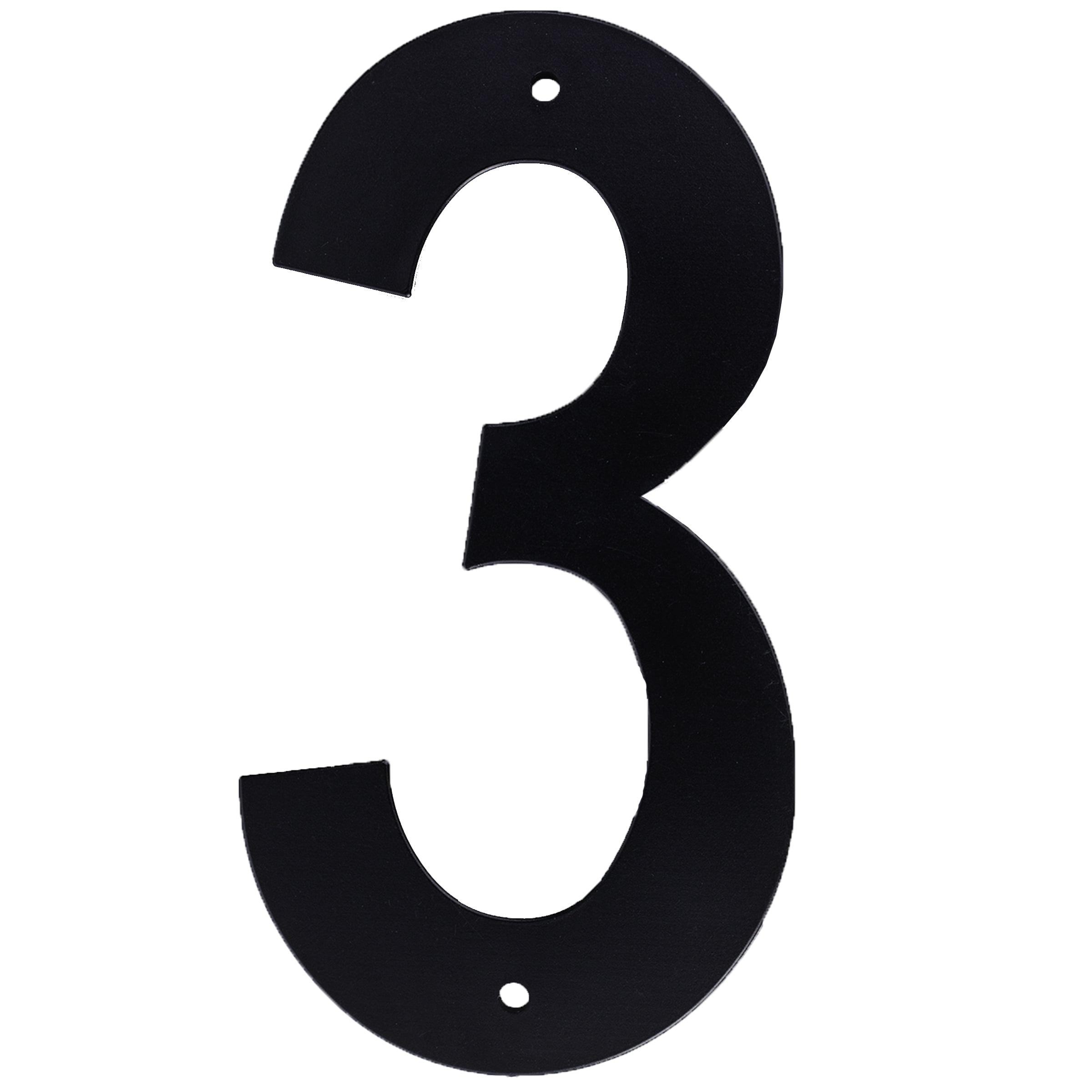 HY-KO 4" Black Plastic Modern Number 3 - Walmart.com