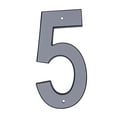 HY-KO 4" Reflective Plastic Modern Number 5 - Walmart.com
