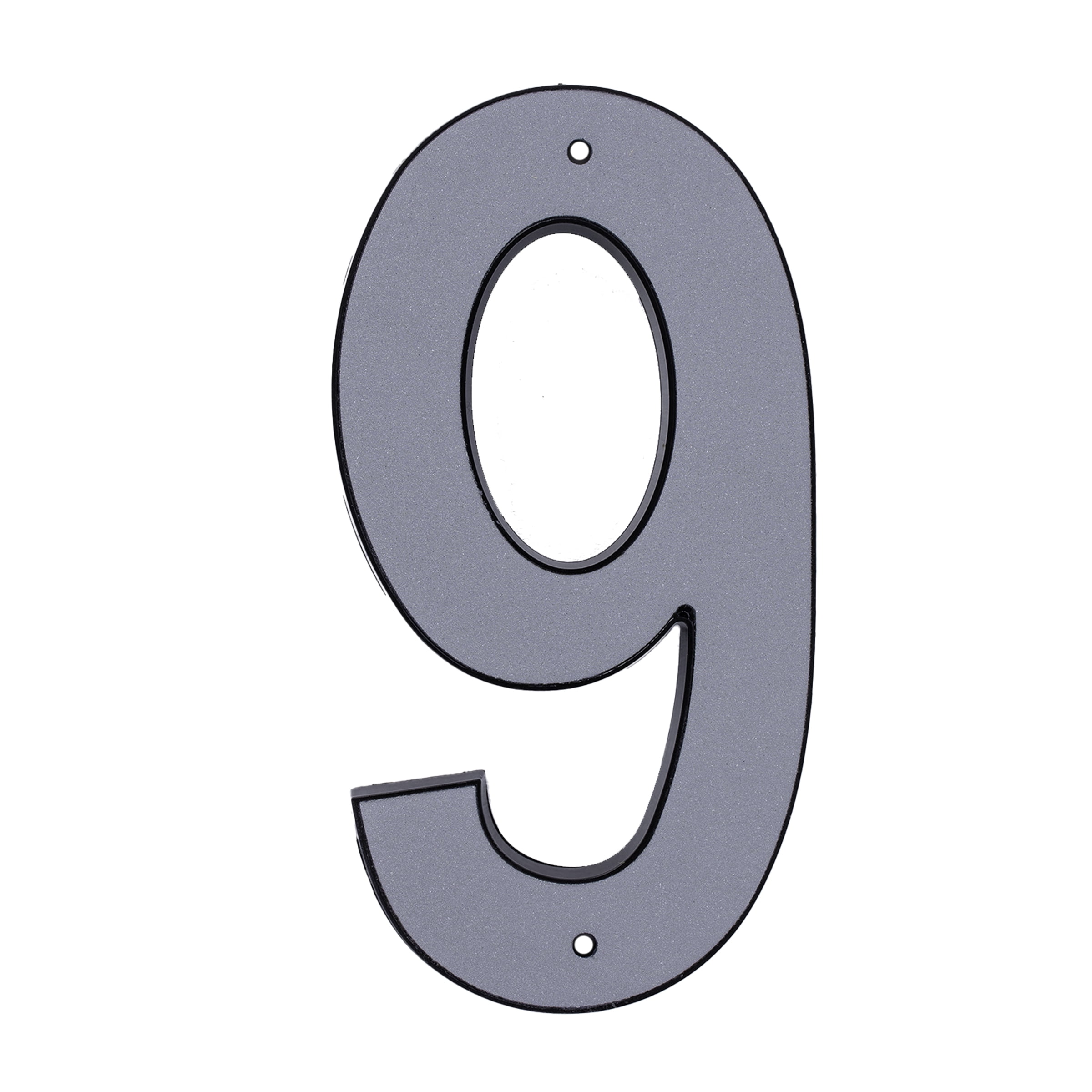 HY-KO 4" Reflective Plastic Modern Number 9 - Walmart.com