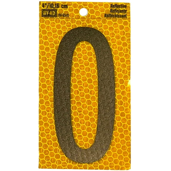 HY-KO 4" Yellow Self-Adhesive Reflective Number 8 - Walmart.com