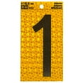 HY-KO 4" Yellow Self-Adhesive Reflective Number 1 - Walmart.com