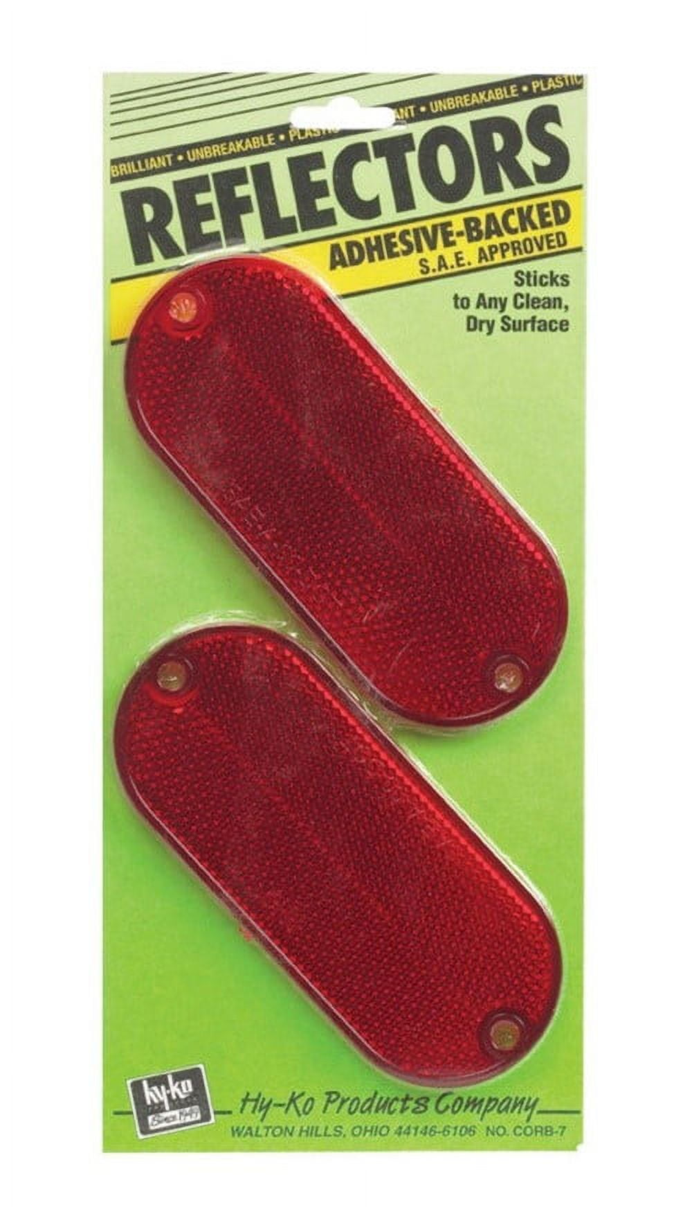 HY-KO CORB-7R Carded Reflector, 9.63 in L Post, Red Reflector - Walmart.com