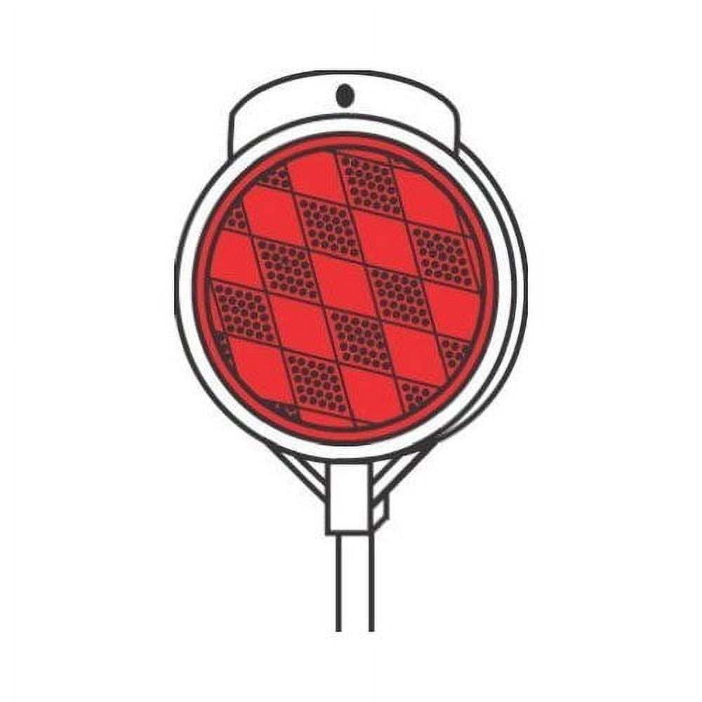 HY-KO DM300R36 Driveway Marker, Fiberglass Post, Red Reflector ...