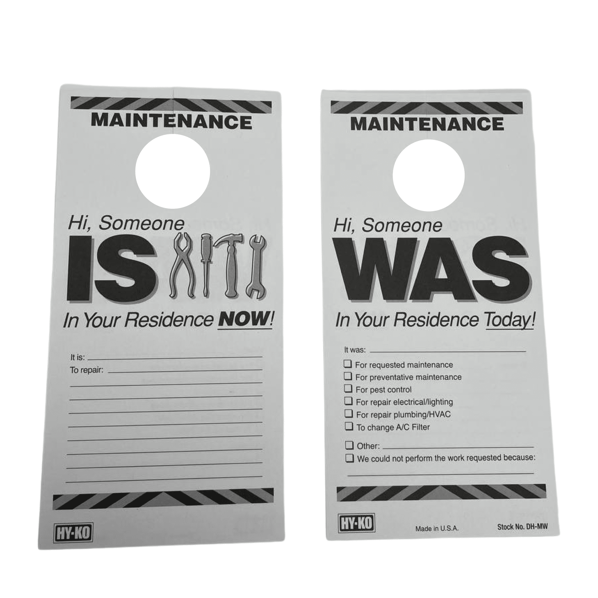 HY-KO PRODUCTS DH-MW 7 in. x 3-1/2 in. Paper Reversible Maintenance ...