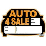 HY-KO Products 22121 AUTO for Sale DIE Cut Plastic Sign, 8.5 in x 12 in ...