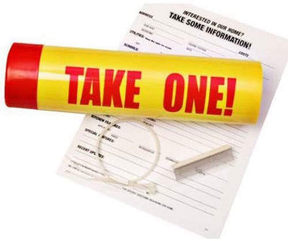 HY-KO Products 22130 TAKE ONE Real Estate 15"L & 3" Diameter, Red ...