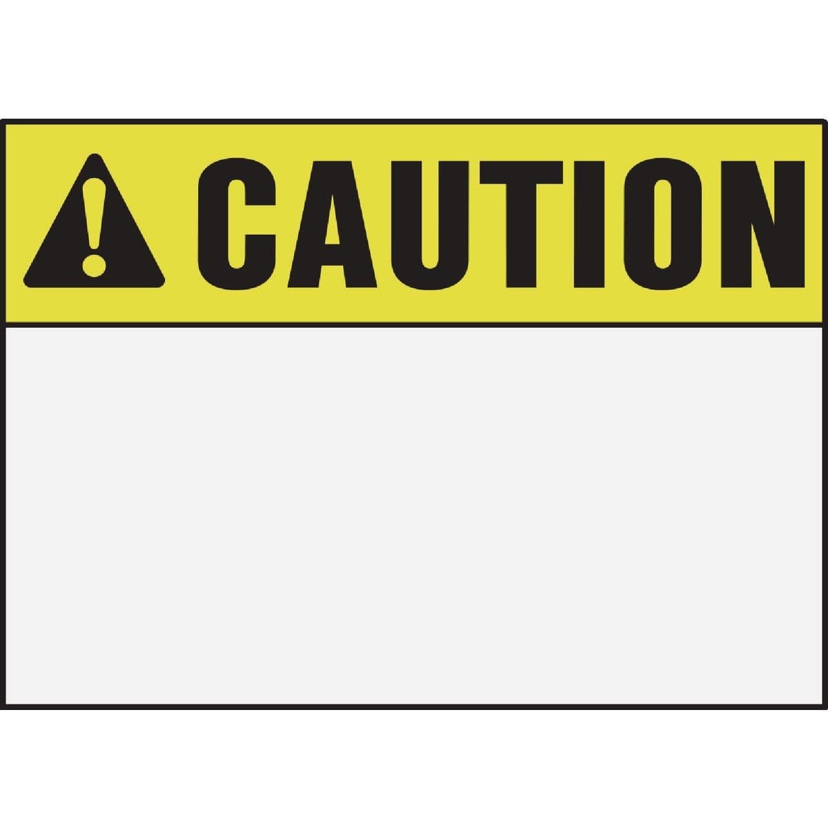 HY-KO Products 5620 Caution Heavy Duty Plastic OSHA Sign, 10 in x 14 in ...