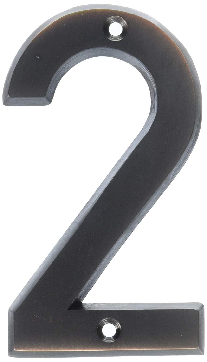 HY-KO Products BR-42OWB/2 Prestige House Number 2 Two, 4 in, Bronze ...