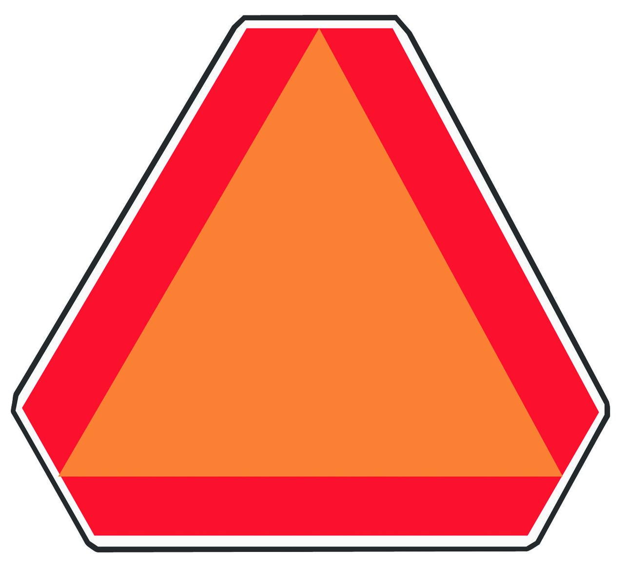 Yellow Triangle Street Sign