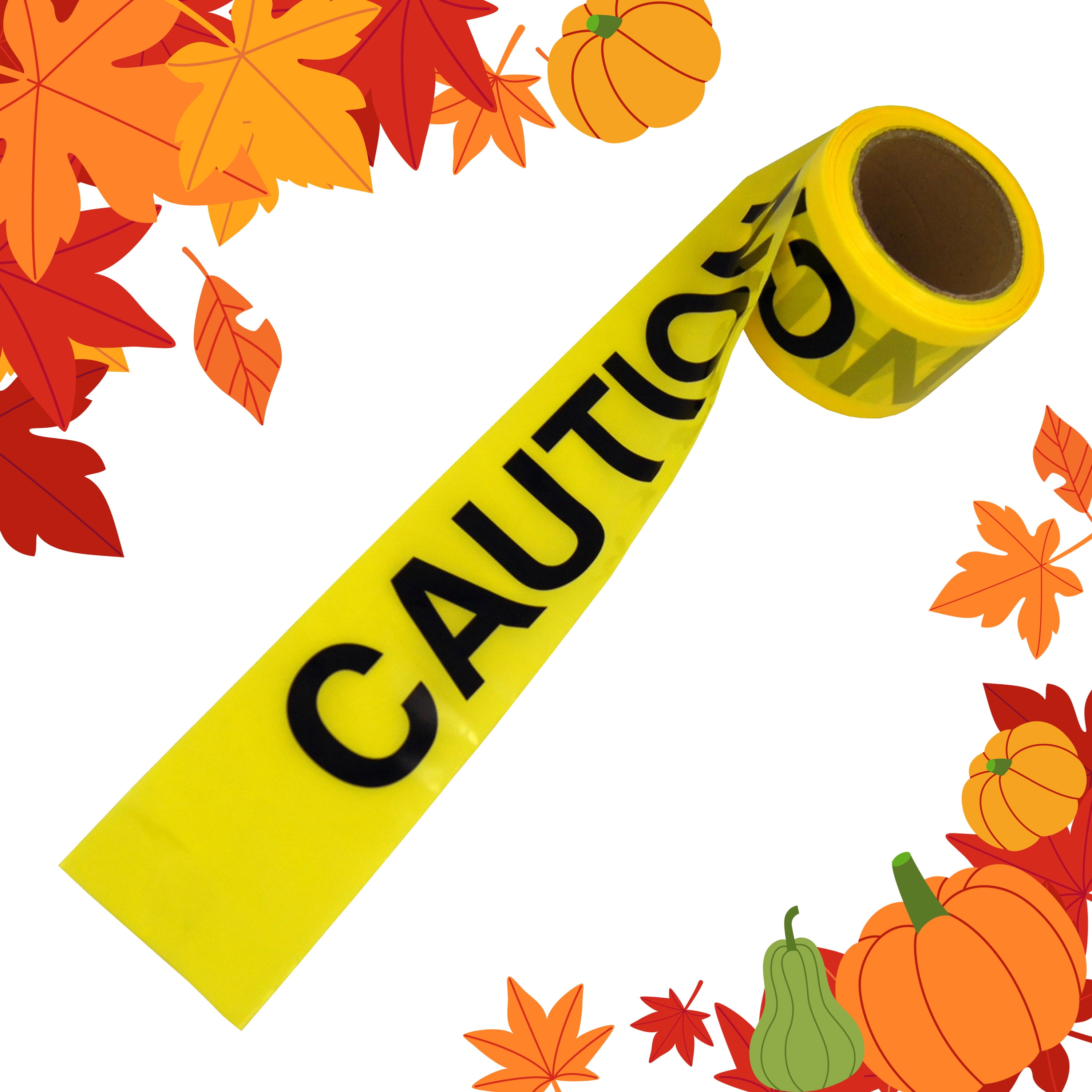 HY-KO Yellow Safety and Caution Tape, 3" x 200' Roll, Polyethylene ...