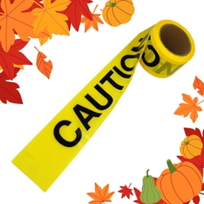 GreatNeck, Caution Safety Tape, 3 X 1000 Ft, Non-Adhesive Yellow ...