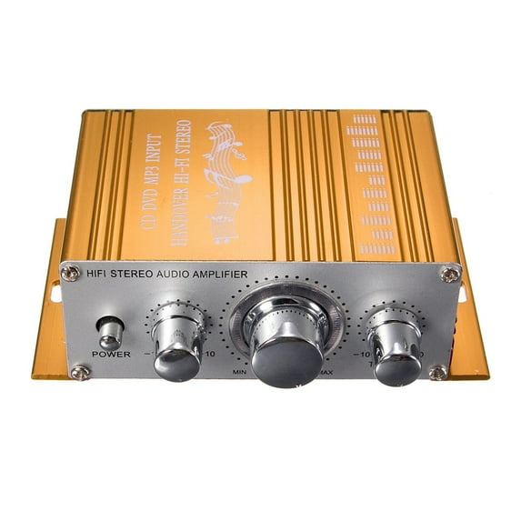 HY2001 Mini Car Amplifier Motorcycle Home Boat Auto Stereo Amplifier 2 ...
