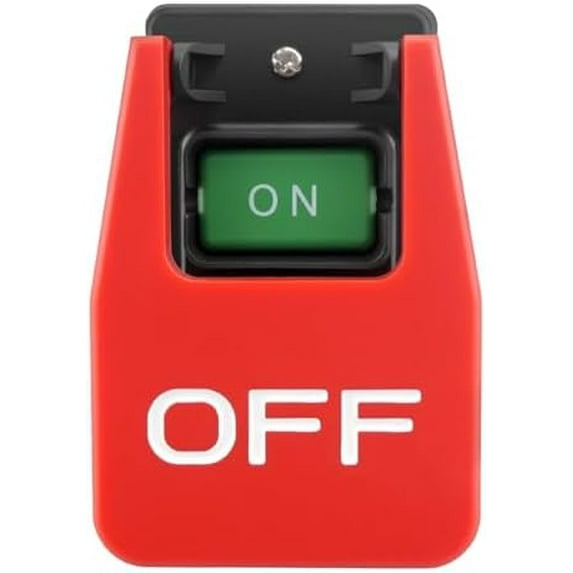 HY56 220V 20A Industrial On/Off Large Pushbutton Knee Paddle Safety Switch Fit for Table saw ...