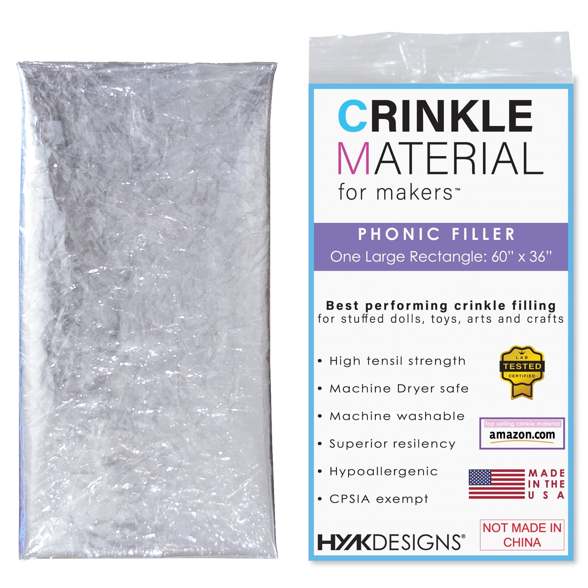 HYAKDesigns™ Crinkle Material Plastic Film | 60" x 36" - Commercial ...