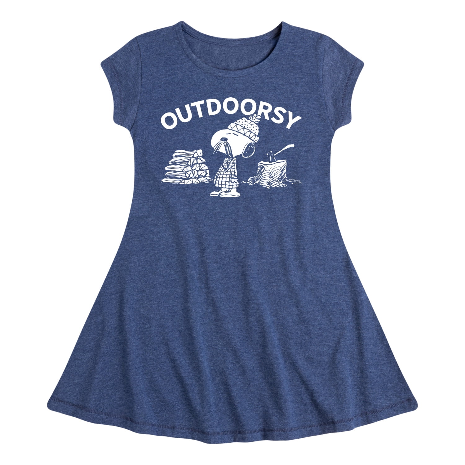 HYBRID APPAREL - Peanuts - Outdoorsy Snoopy - Toddler & Youth Girls Fit ...