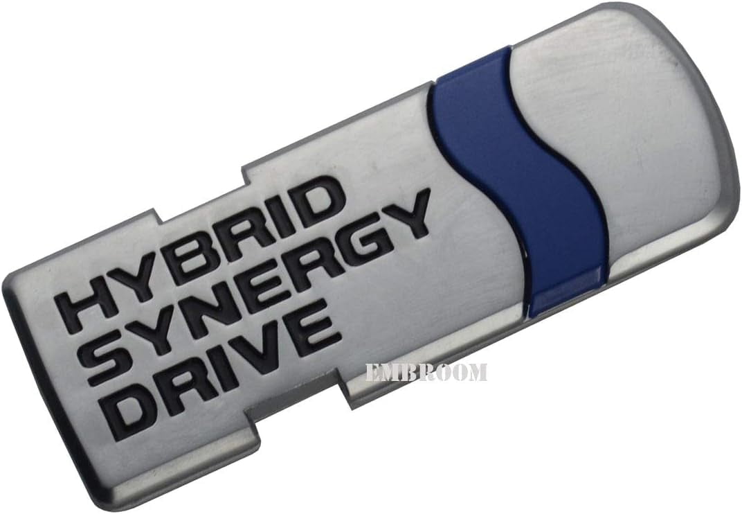HYBRID SYNERGY DRIVE Emblem, 3D Metal Car Badge Sticker Decal ...