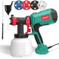 HYCHIKA 700W Electric HVLP Paint Sprayer, 1200ml Tank, 3 Patterns, 4 ...