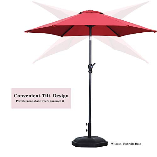 HYD-Parts 7.5FT Patio Umbrella Outdoor Table Umbrella,Market Umbrella ...
