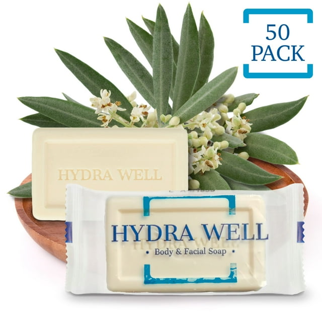HYDRA WELL Soap Bars 0.85 oz, 50 Pack for Hotels, Vacation Rentals ...