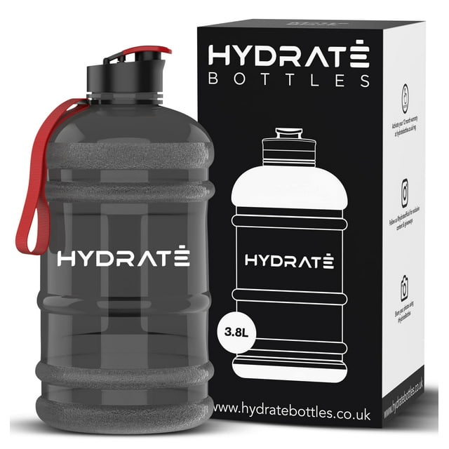 HYDRATE Reusable 1 Gallon Water Bottle - Leakproof Flip Cap, Ideal for ...