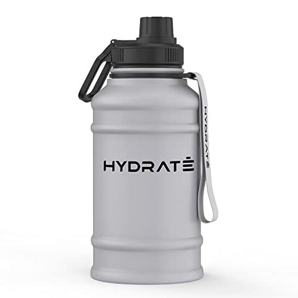 HYDRATE 43 Oz Stainless Steel Workout Fitness Water Bottle - BPA Free ...