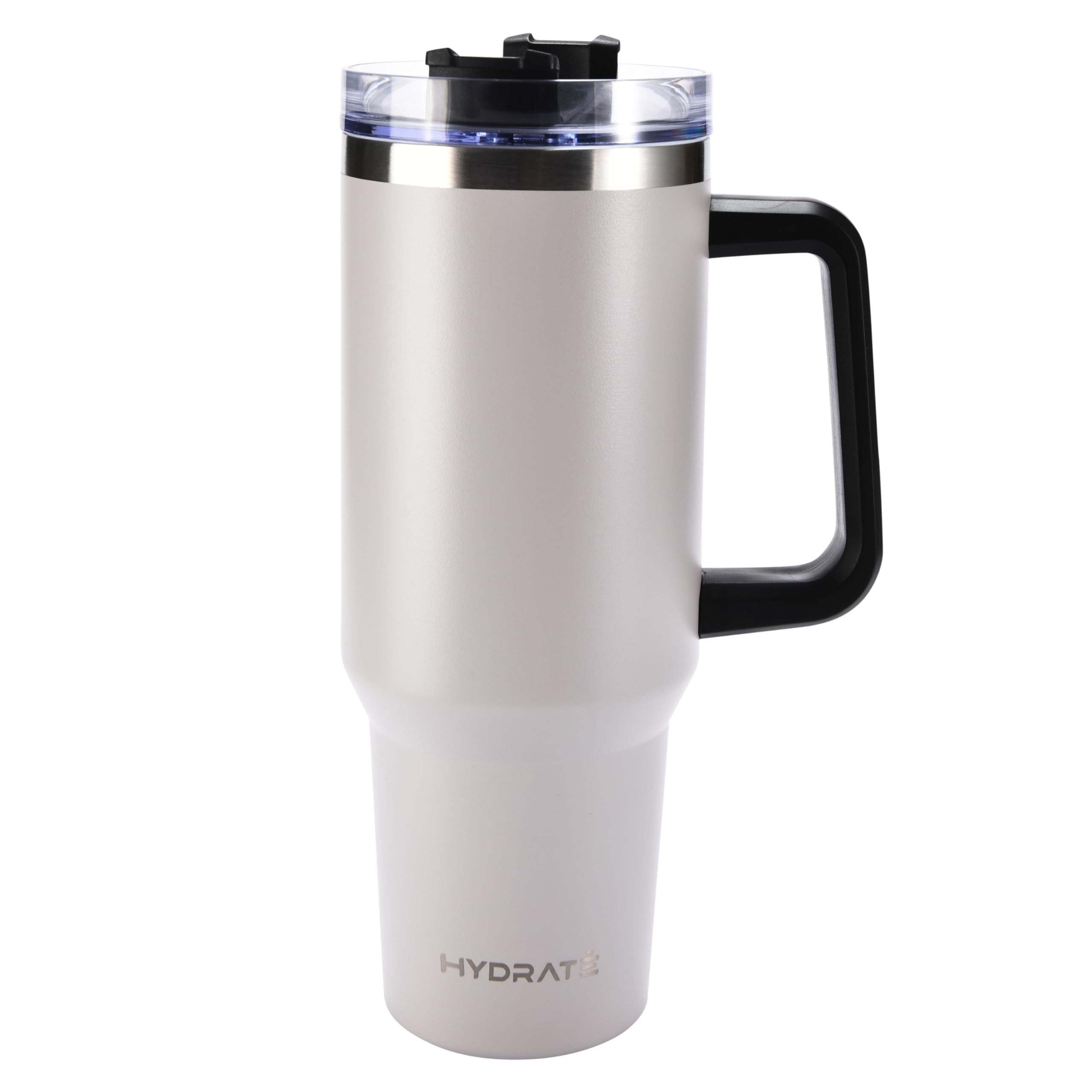 HYDRATE Tumbler with Handle, 40 oz - Travel Coffee Tumblers - 2-in-1 ...
