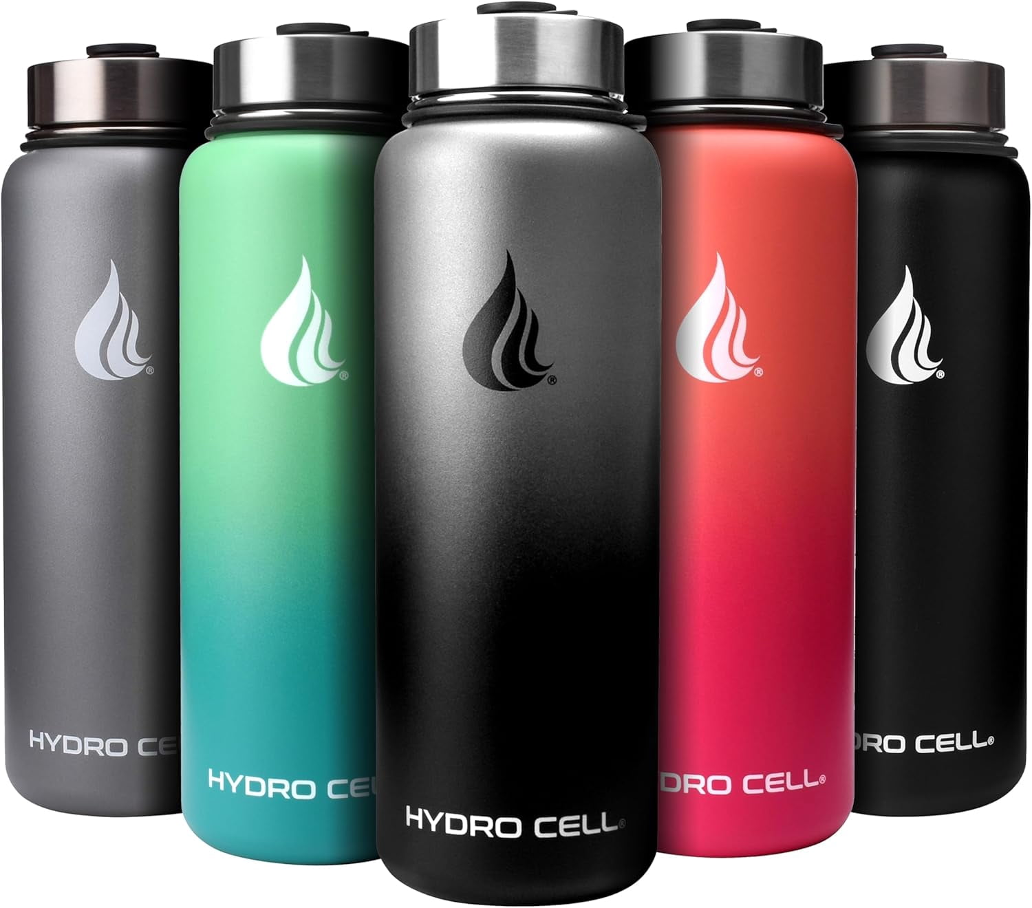 HYDRO CELL Stainless Steel Insulated Water Bottle with Straw - For Cold ...