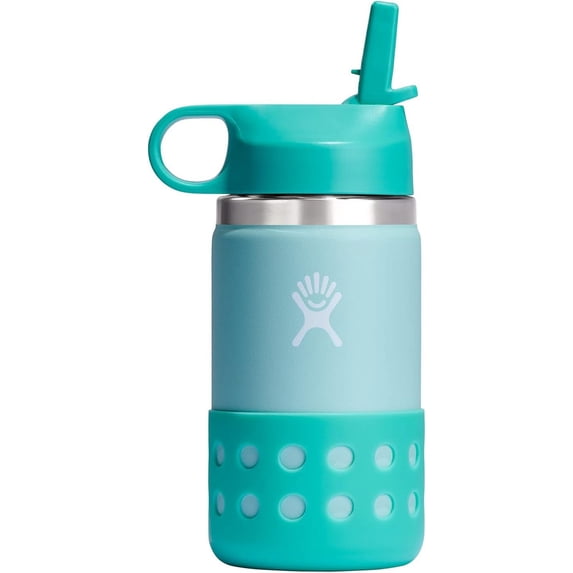 HYDRO FLASK 12 Oz Kids Wide Mouth Straw Cap And Boot Dew - Walmart.com