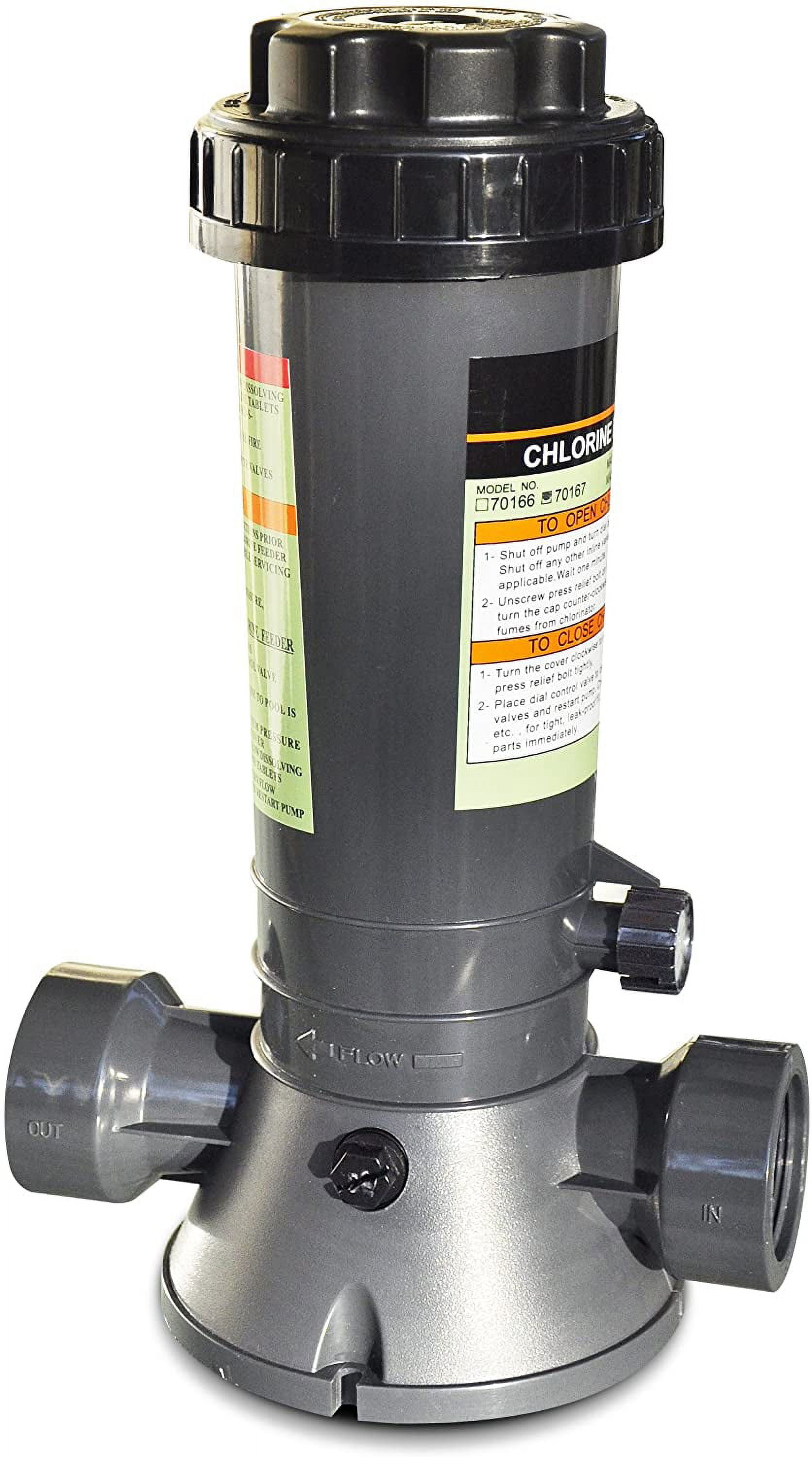 HYDROTOOLS By SWIMLINE 87501 Economy In-Line Automatic Chlorine Feeder ...