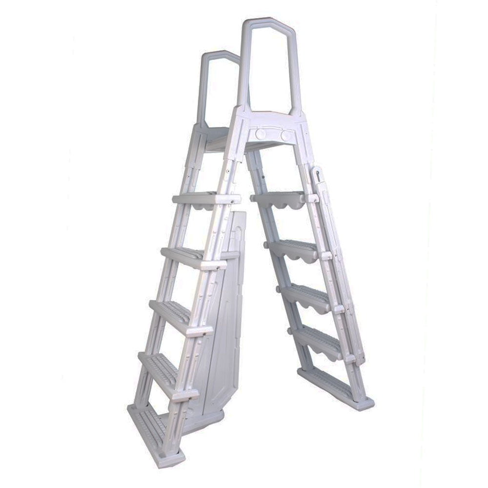 HYDROTOOLS 87975 Heavy Duty Adjustable A-Frame Ladder System for Above ...