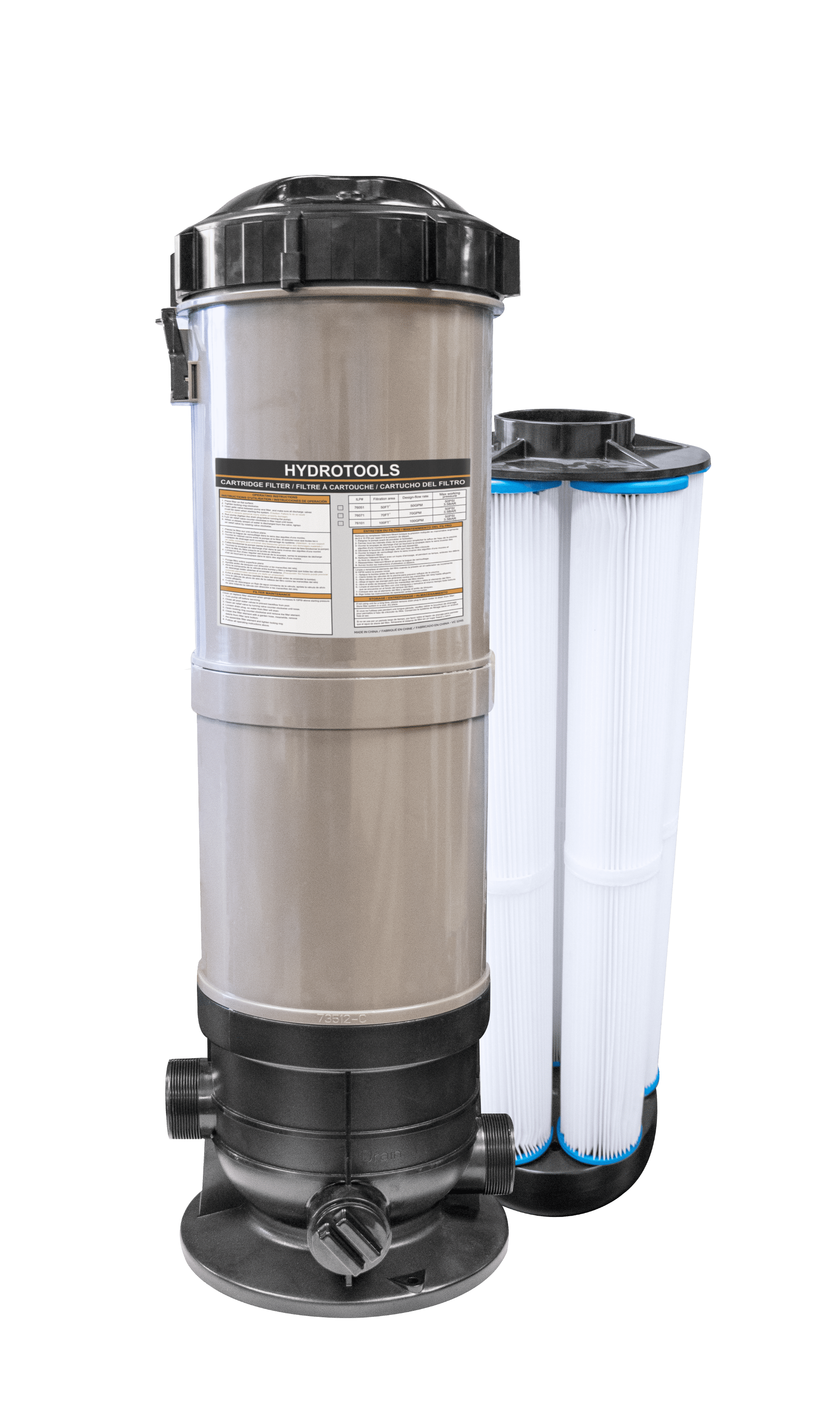 Swimline HYDROTOOLS Extra-Flo 40 SQ FT Cartridge Pool Filter for Above ...