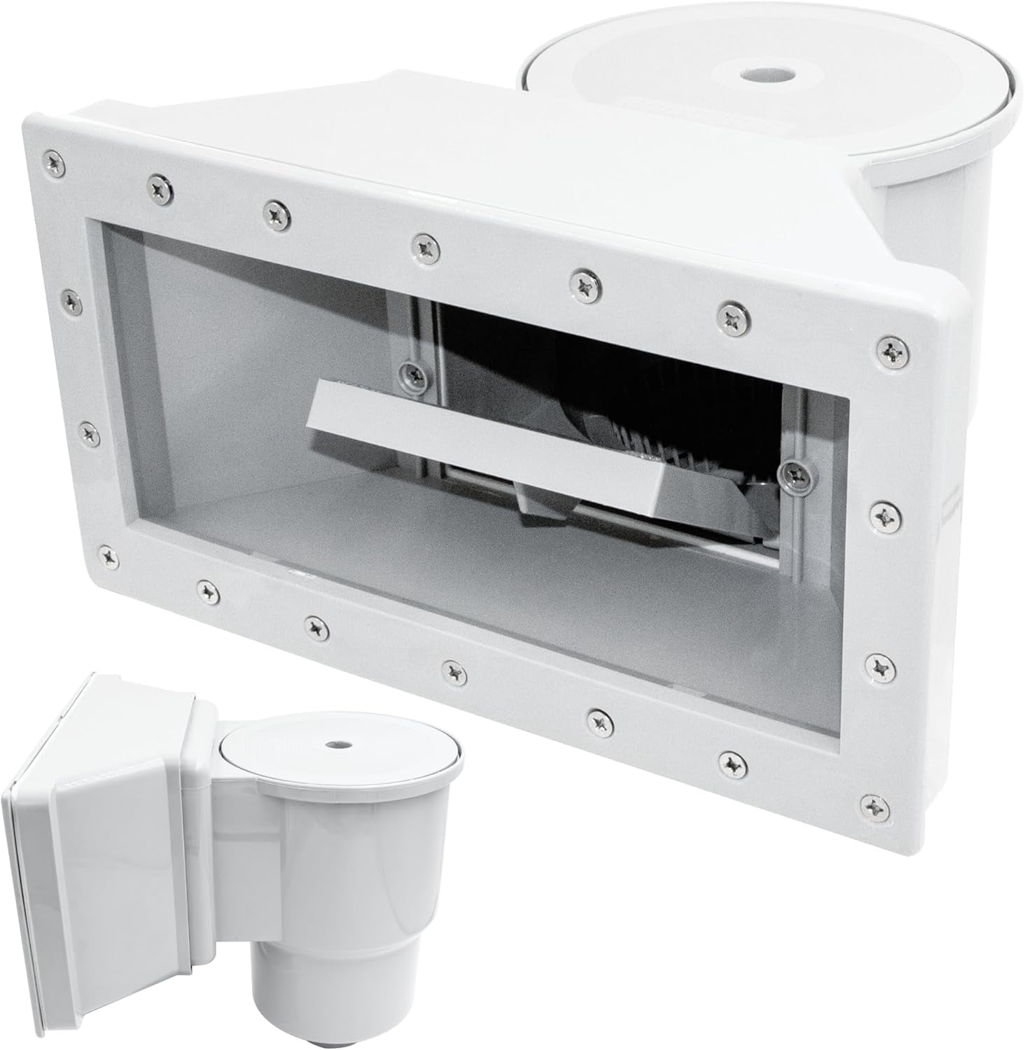 HYDROTOOLS Standard Wide Mouth Above Ground Pool Skimmer Kit | ABS ...