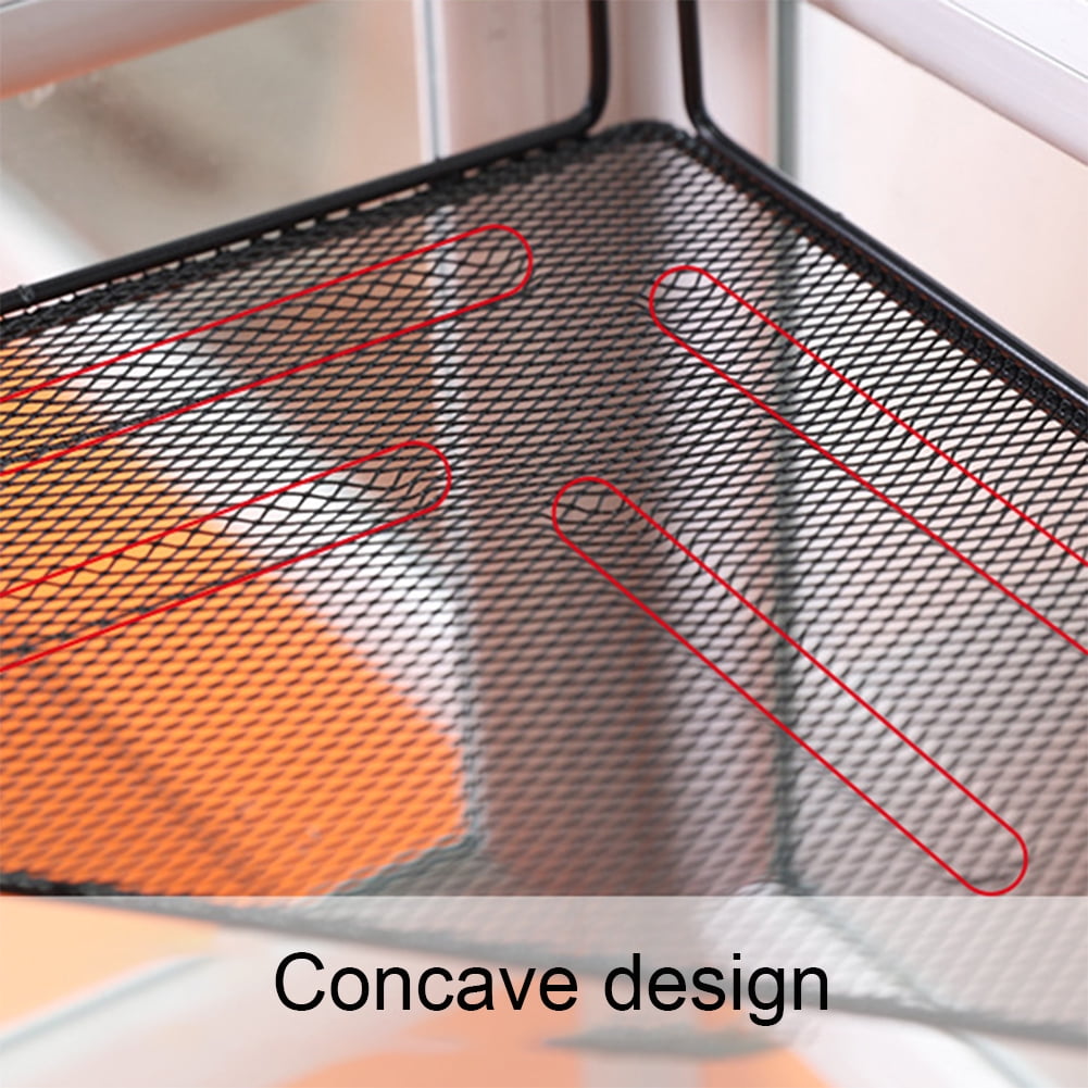 HYDa Iron Square Triangle Office Cubicle Corner Shelf Storage Rack ...