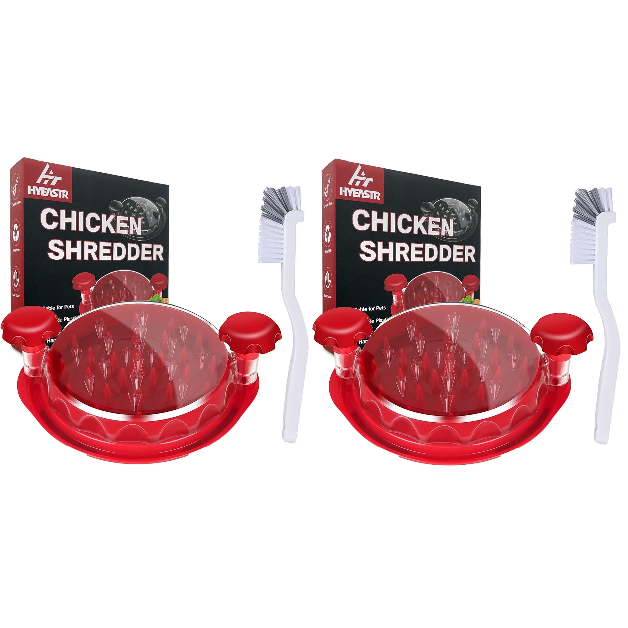 HYEASTR 2 PCS Chicken Shredder Meat Shredding Tool Pulled Pork Beef ...