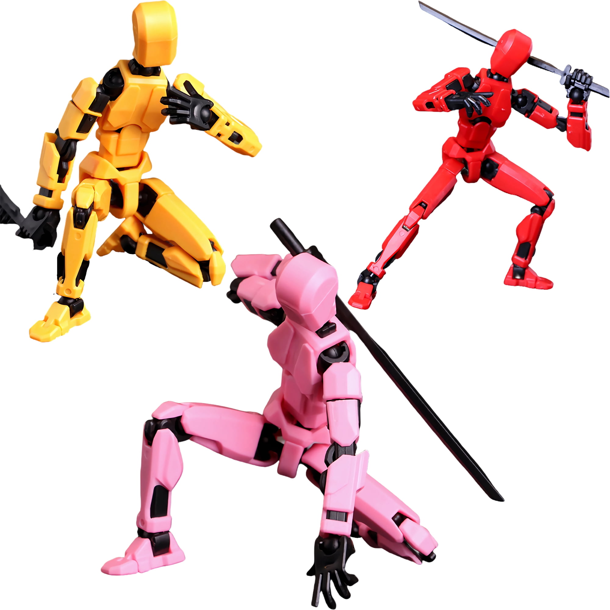 HYEASTR 3 PCS 3D Printed Action Figure 5.54-inch Dummy13/T13/Nova13 ...