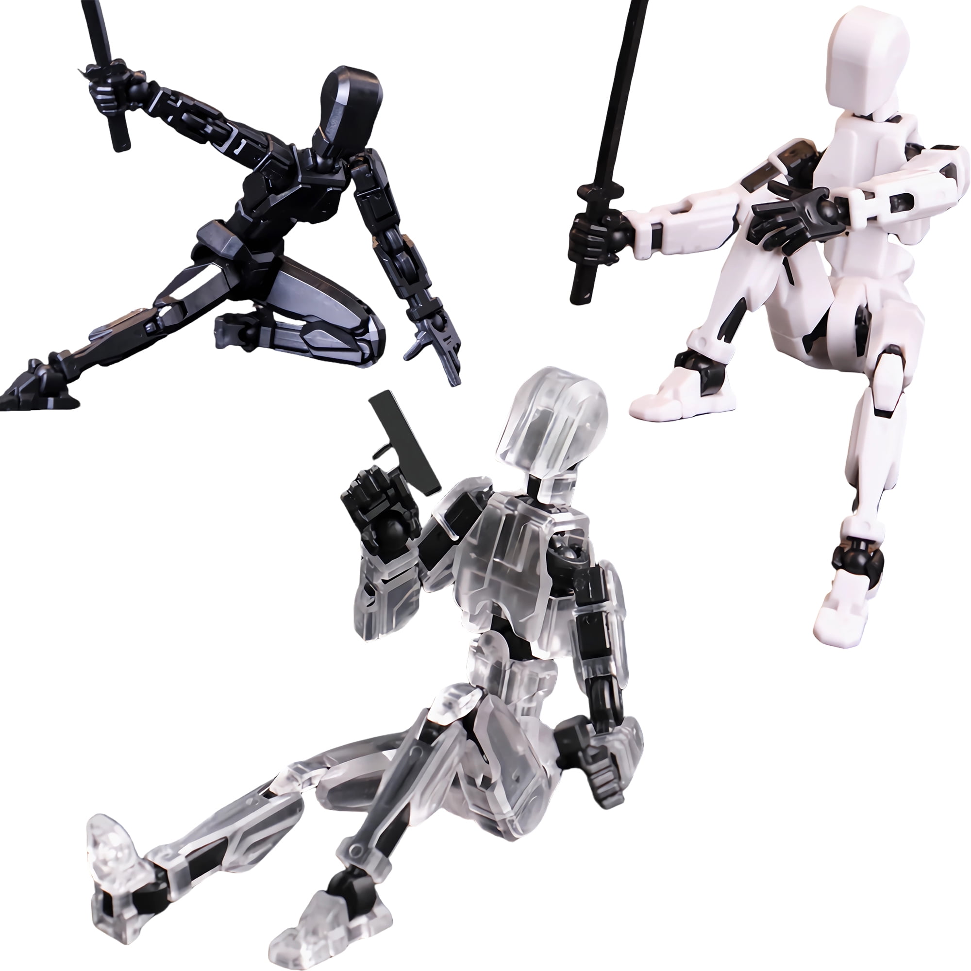 HYEASTR 3 PCS Titan T13 Action Figures Lucky Dummy 13 Robot Anime ...