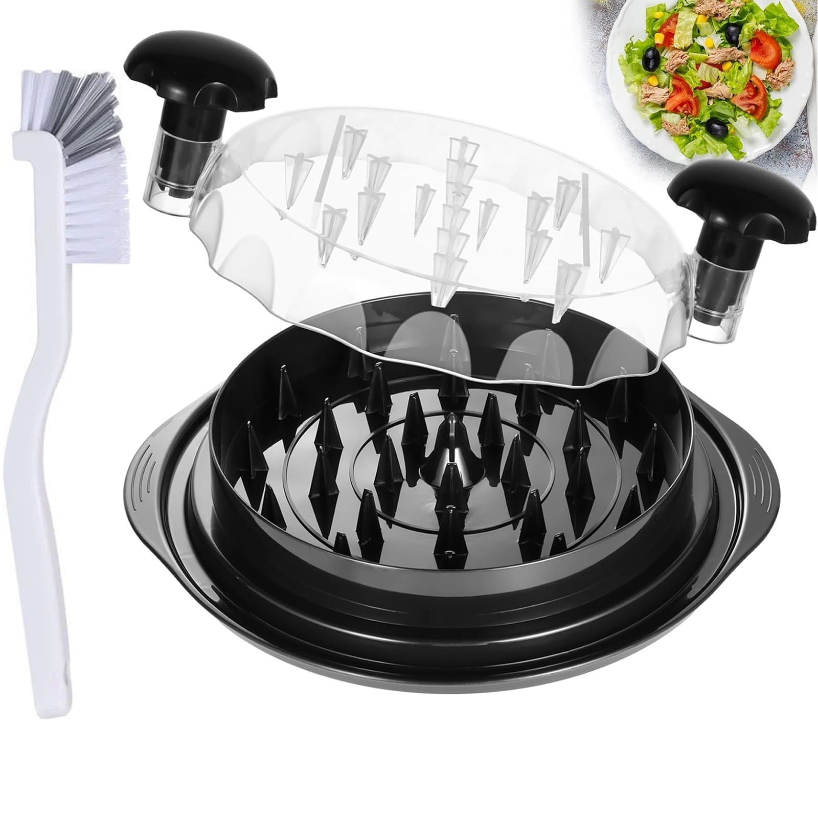 HYEASTR Chicken Shredder Tool Machine with Cleaning Brush - 9.8 Inches ...