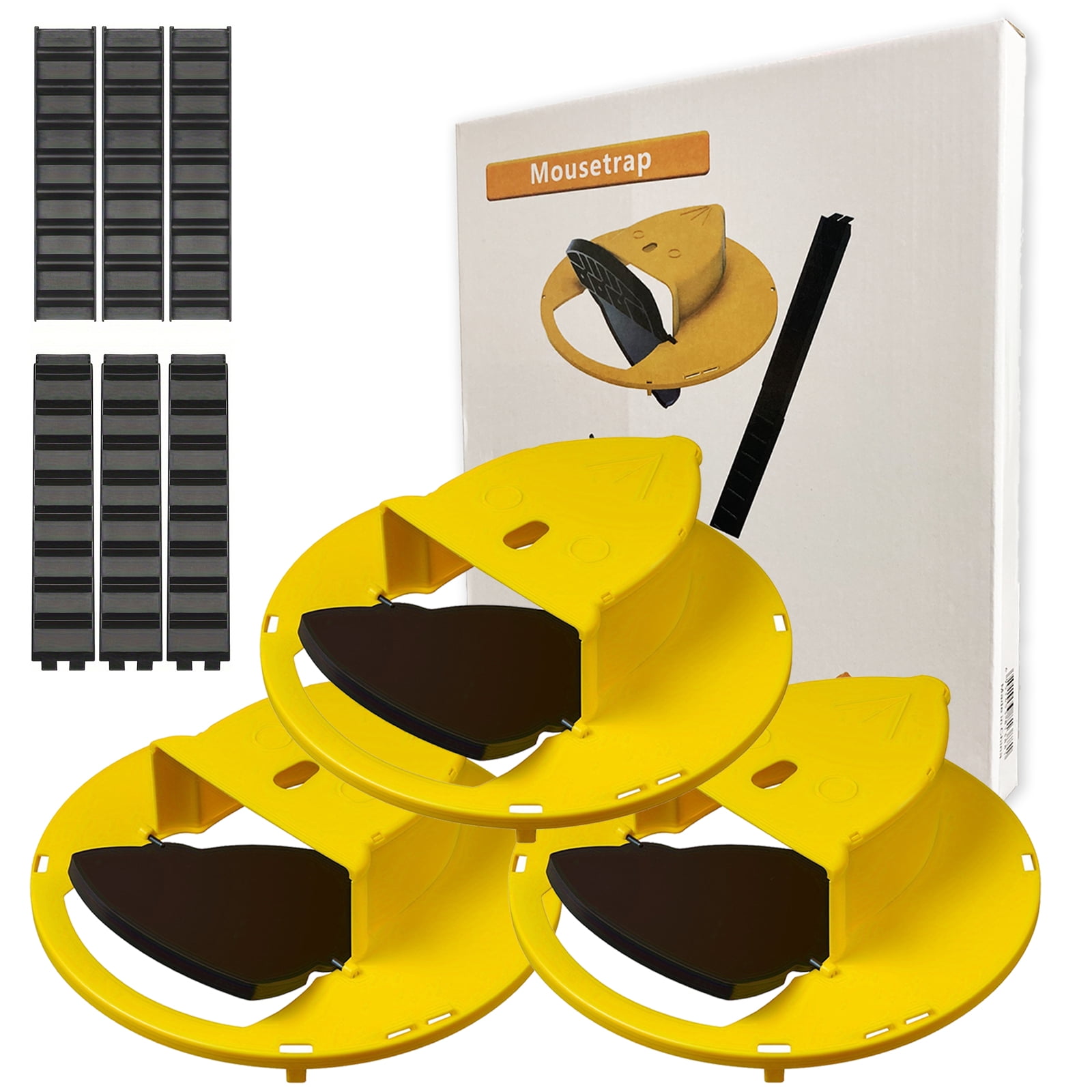 HYEASTR Flip Reusable Mouse Trap Bucket Lid, 3 Pack, Auto Reset, 5 ...