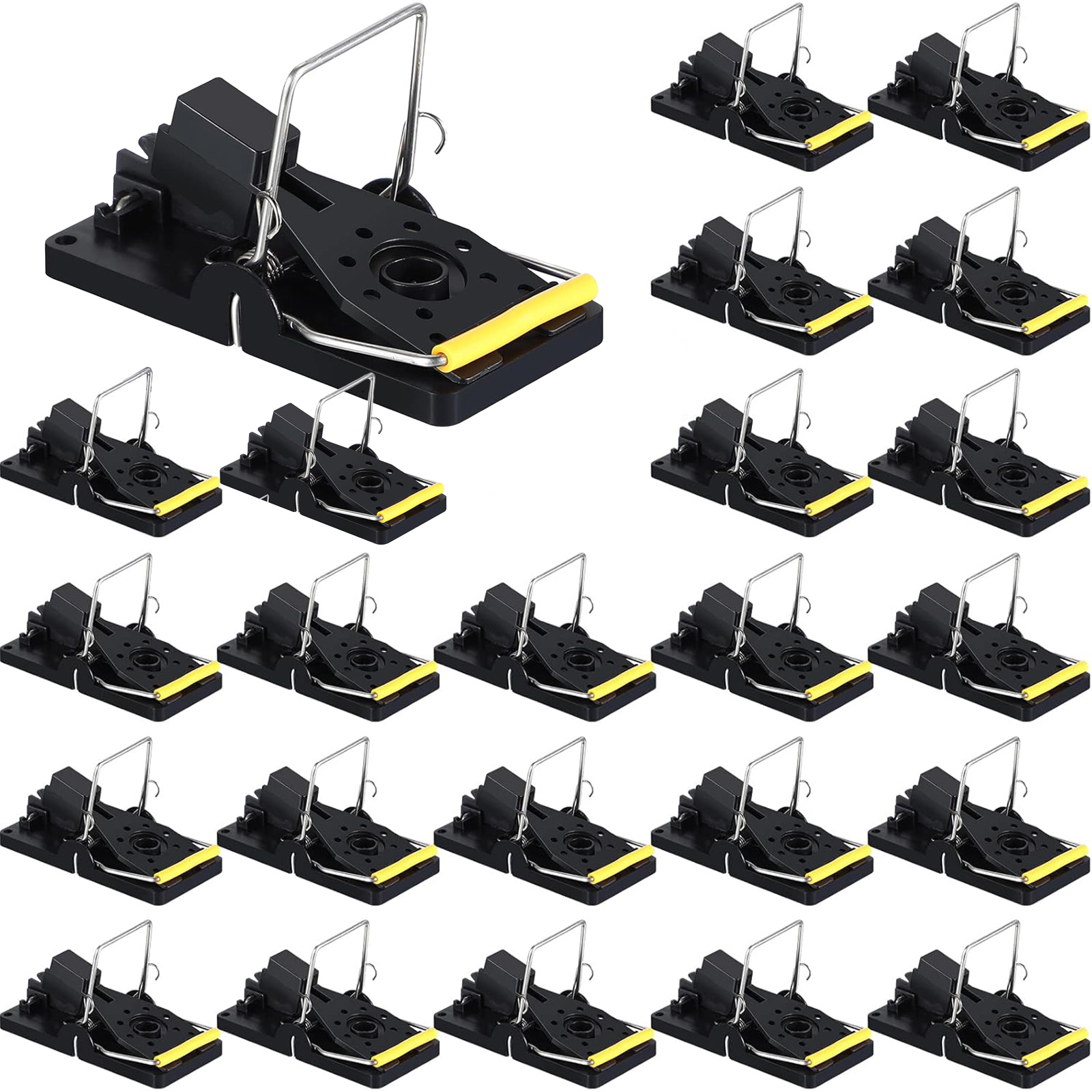 HYEASTR Rat Traps Indoor for Home - 24 Pack Mouse Squirrel Traps ...
