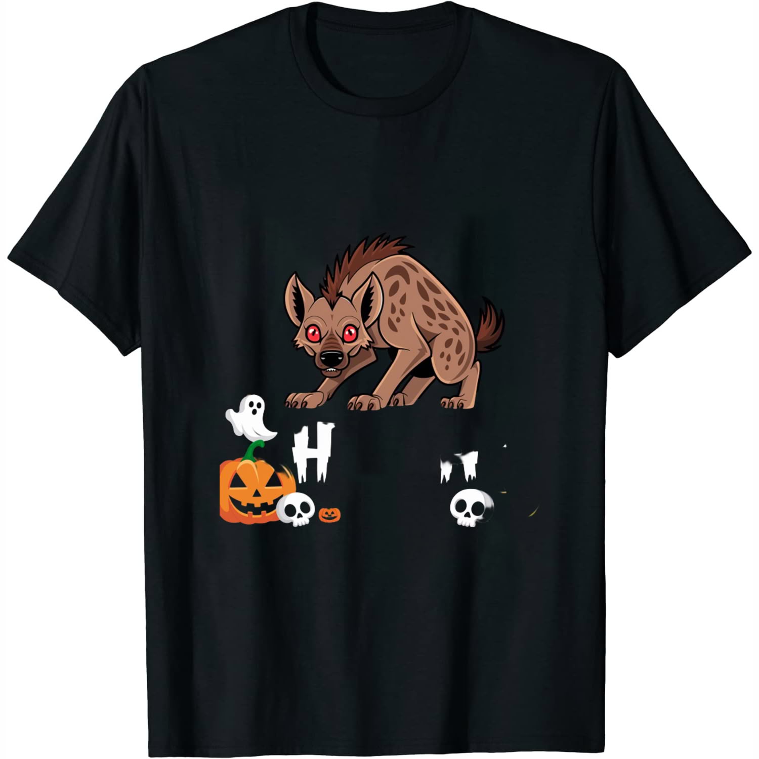 HYENA Wolf Enthusiast Gifts Halloween Costume Bones Ghoul Spirit T ...