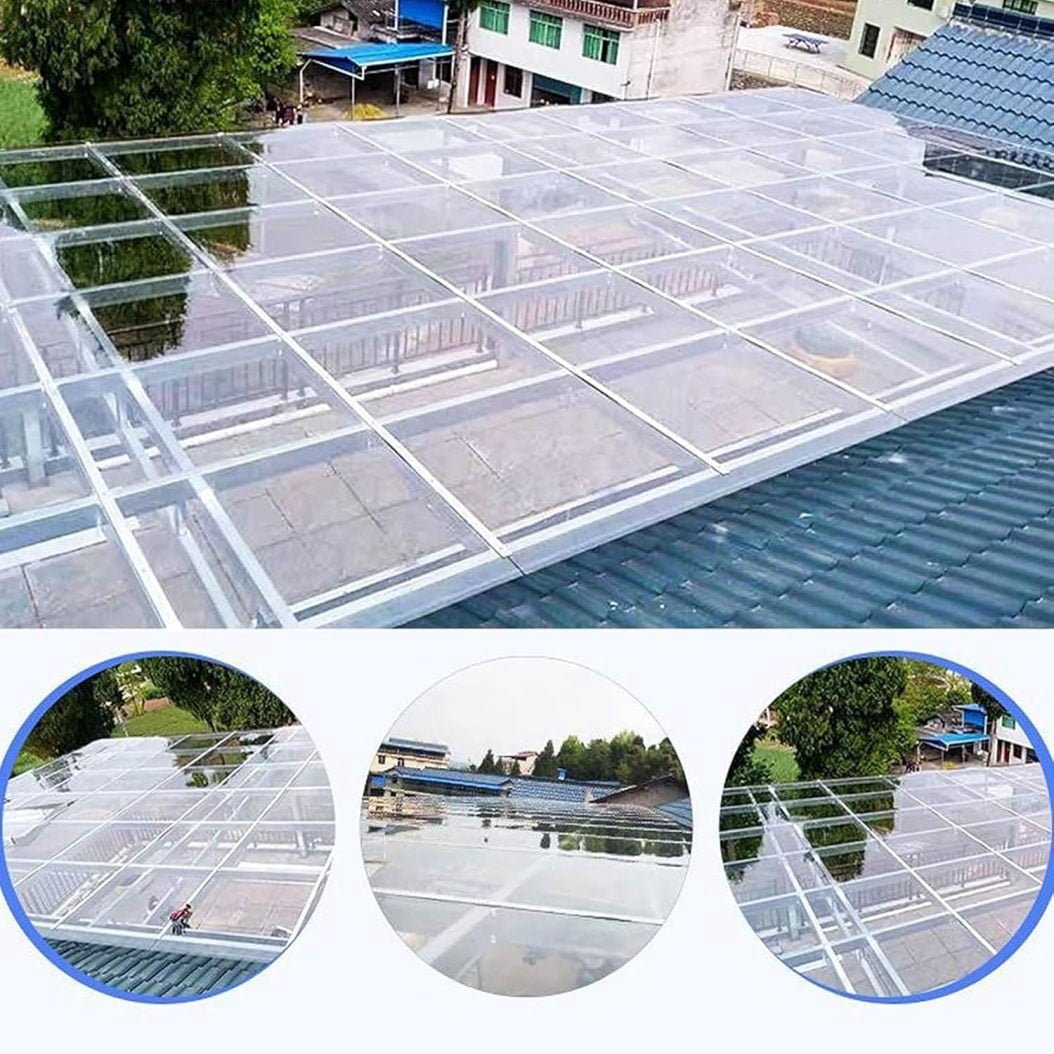 HYFF Clear Acrylic Plastic Sheet,Polycarbonate Greenhouse Sheets,PC ...