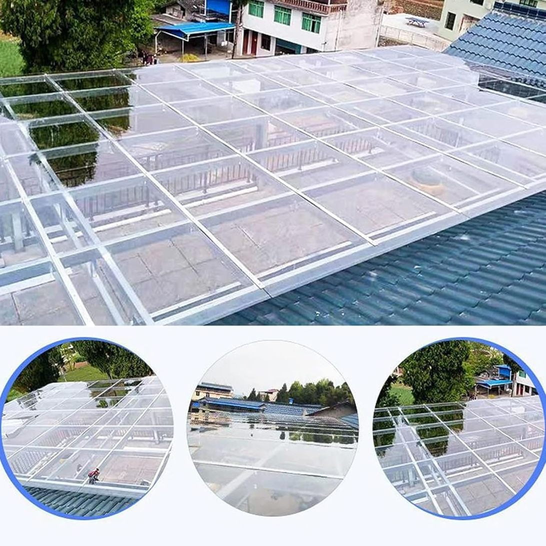 HYFF Clear Acrylic Plastic Sheet,Polycarbonate Greenhouse Sheets,PC Endurance Board,Roofing ...