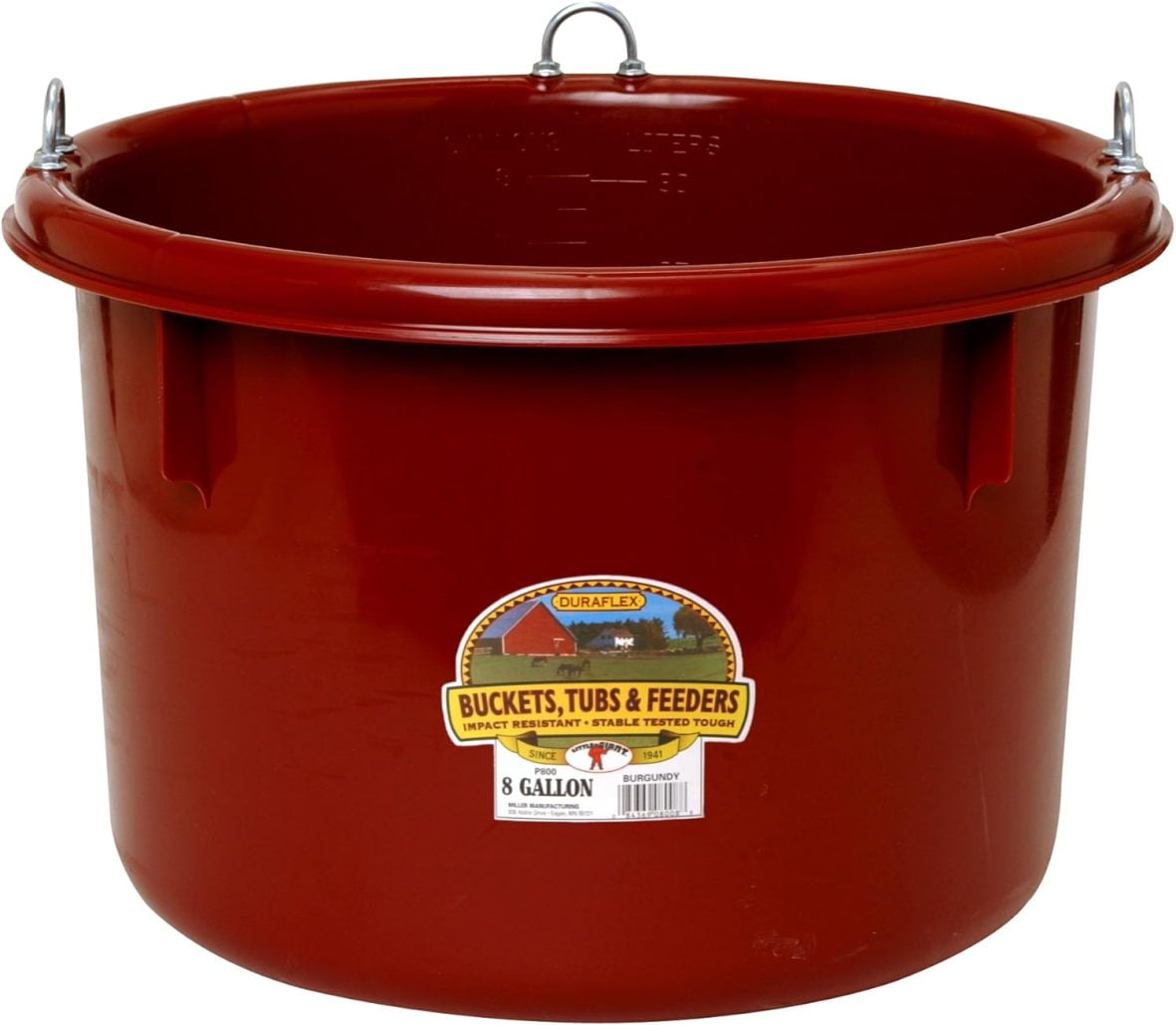 HYFF® Plastic Round Feeder | Feed Bucket for Livestock | Ultra Durable ...