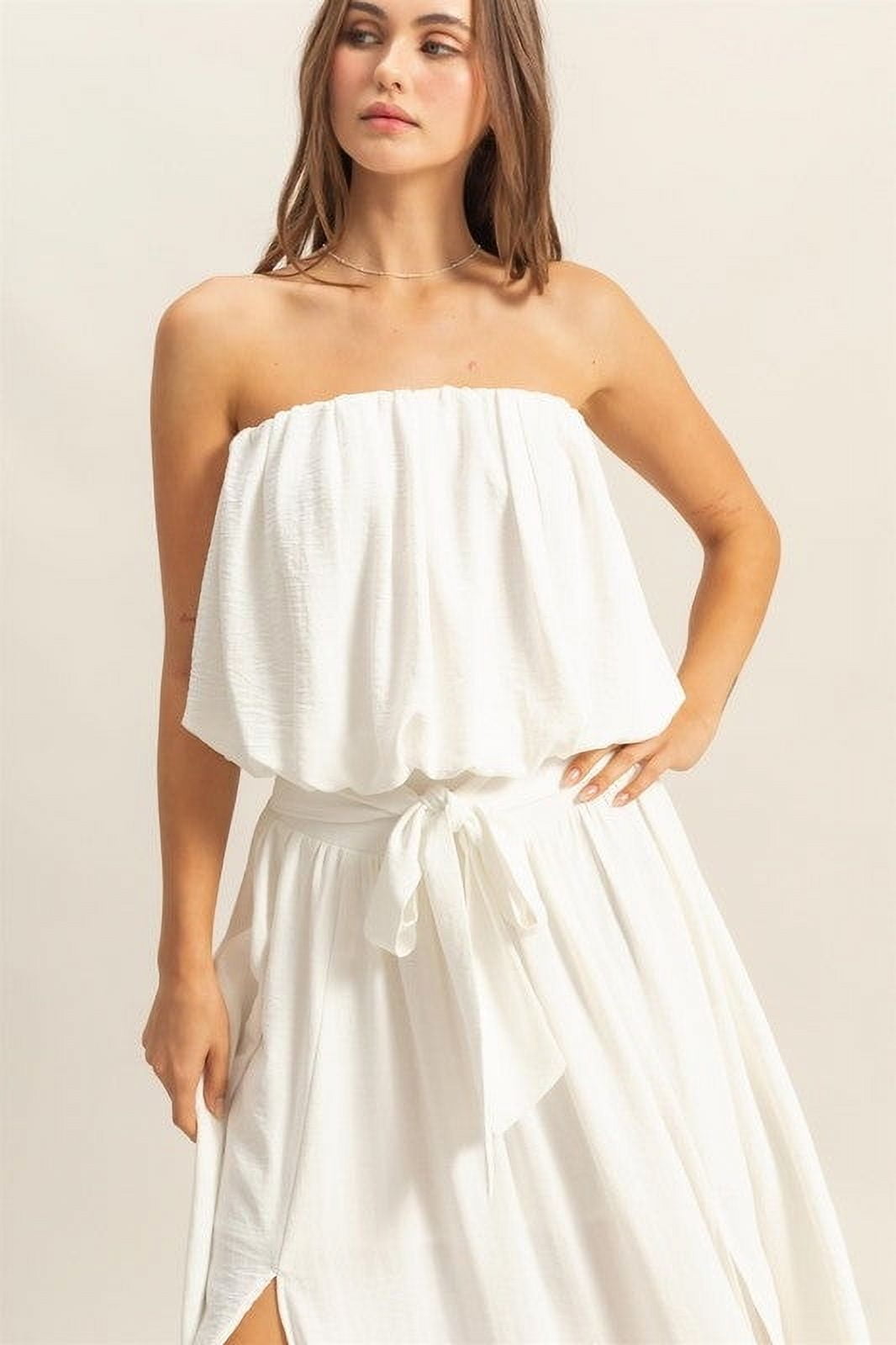 HYFVE Bubble Hem Tube Top - Walmart.com