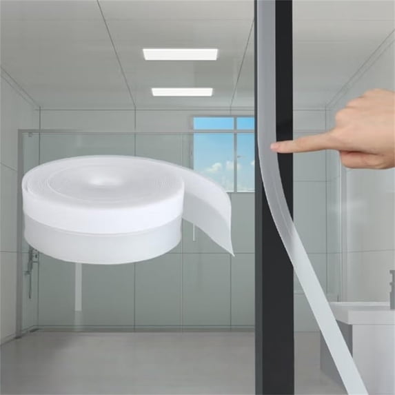 HYG 16.5 feet Weather Stripping Silicone Seal Strip Self Adhesive Door ...